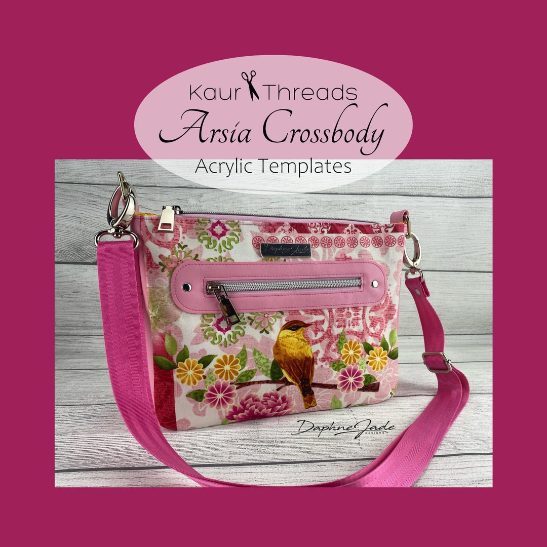Arsia Crossbody Bag Acrylic Template Set - Kaur Threads - Etsy