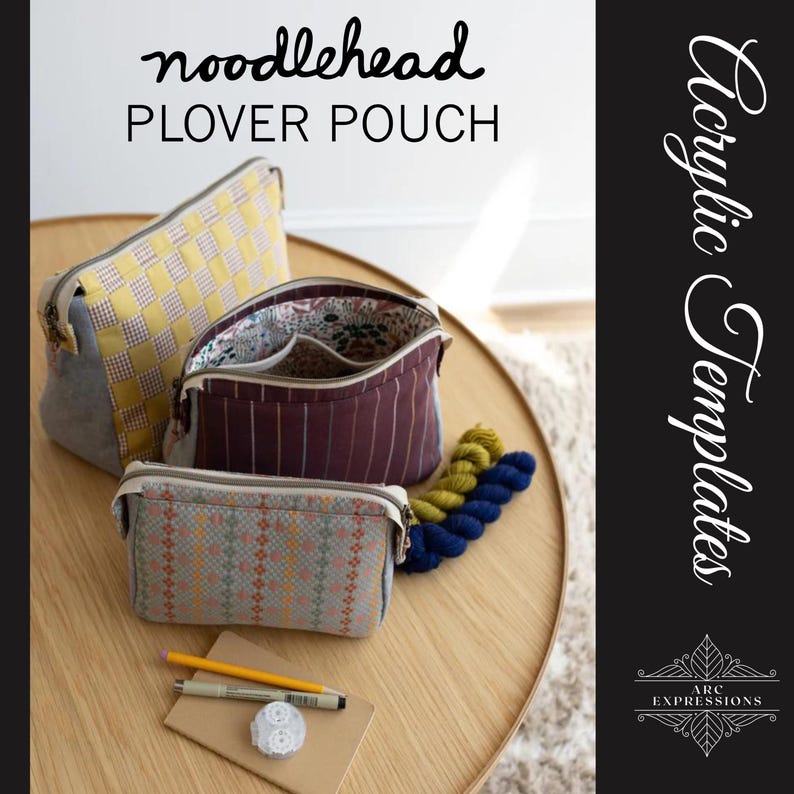 Plover Pouch Acrylic Template Set by Noodlehead - Etsy