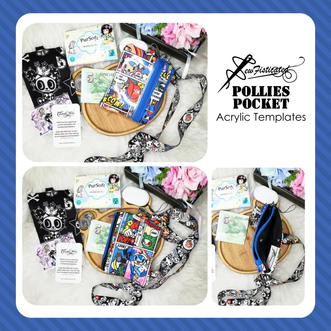 Pollies Pocket Acrylic Template Set: Sewfisticated Craft Designs - Etsy