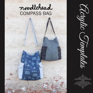 Compass Bag by Noodlehead Acrylic Template Set! Made in the USA, 2 Sizes! - Etsy