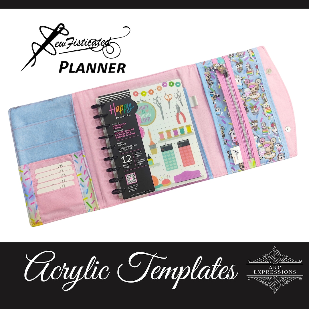 Sewfisticated Planner Acrylic Template Set: Bag Making Supplies - Etsy