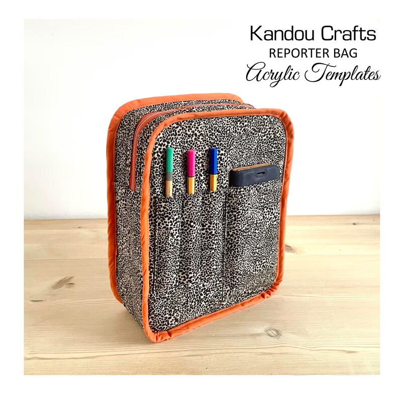 Kandou Crafts Reporter Bag Acrylic Template Set - Etsy