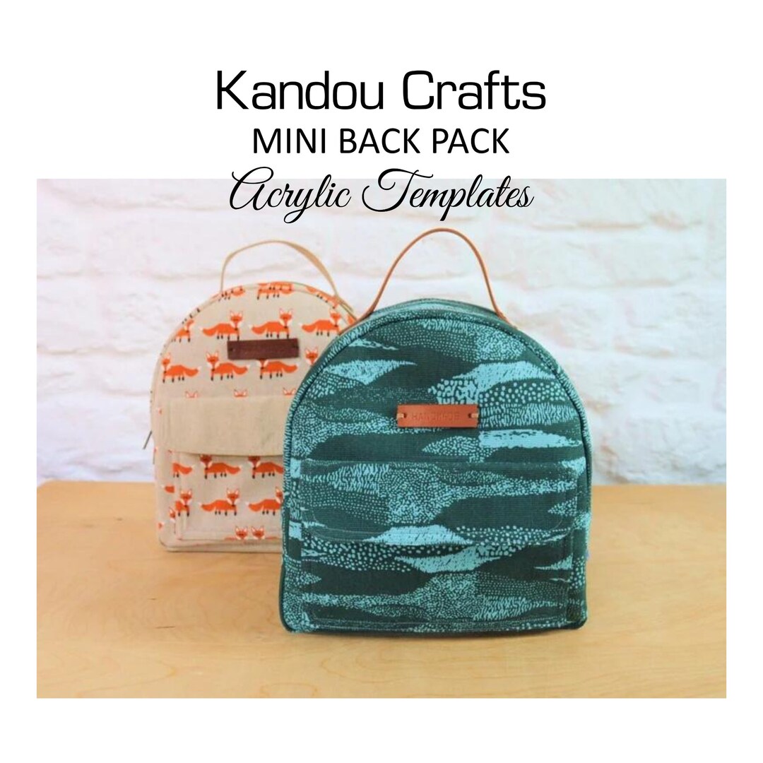 Mini Backpack by Kandou Crafts Acrylic Template Set, Made in the USA ...