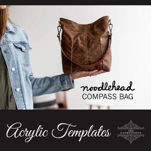 Compass Bag by Noodlehead Acrylic Template Set! Made in the USA, 2 Sizes! - Etsy