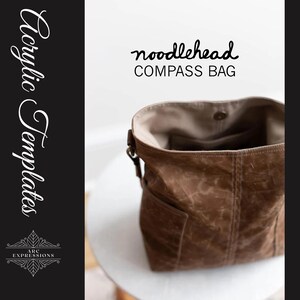 Compass Bag by Noodlehead Acrylic Template Set! Made in the USA, 2 ...