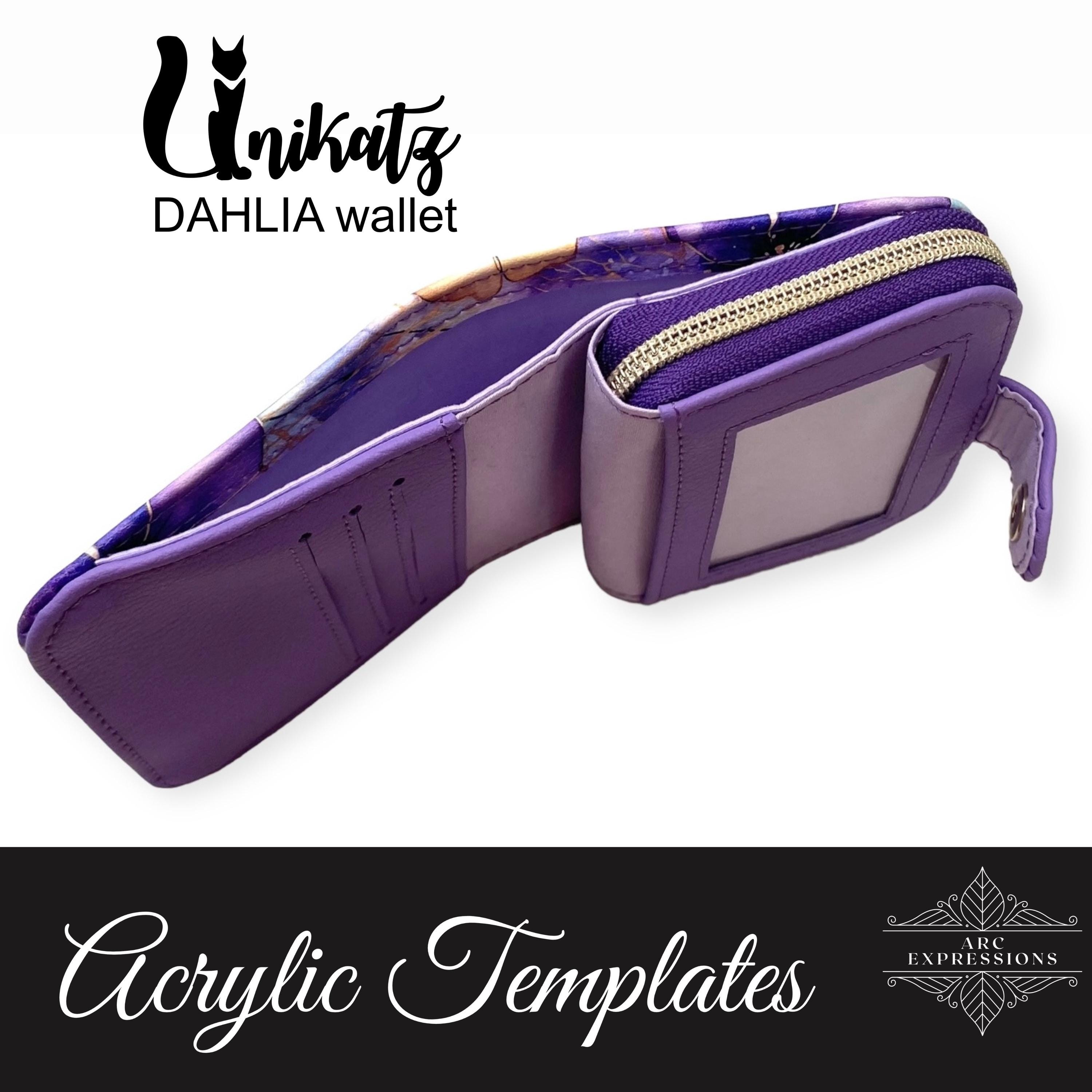 NEW to the Shop! Dahlia Wallet by Unikatz Acrylic Template Set! Made in ...
