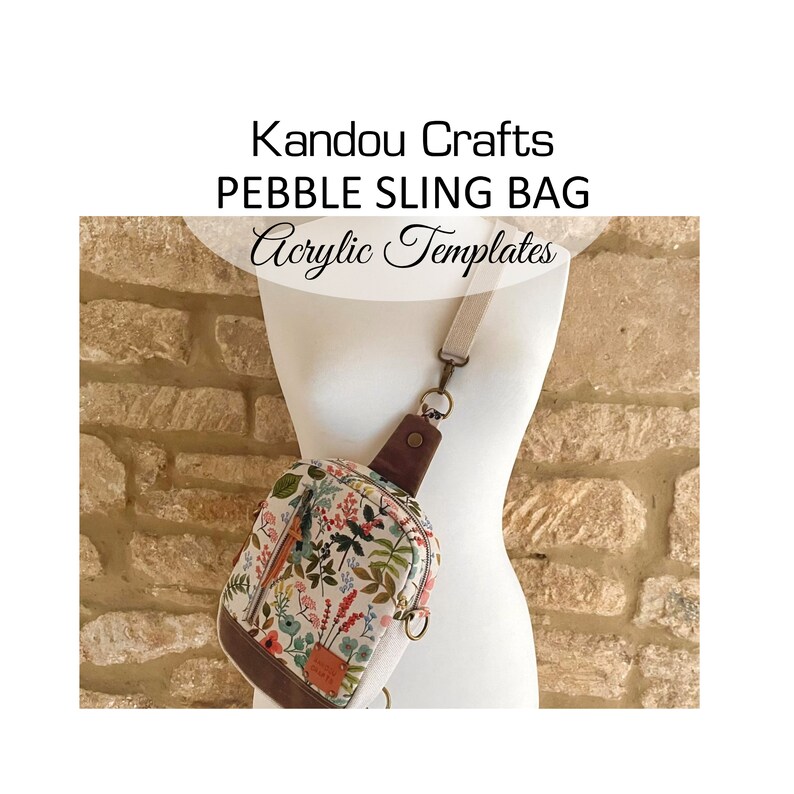 Pebble Sling Bag Acrylic Template Set - Kandou Crafts - Etsy