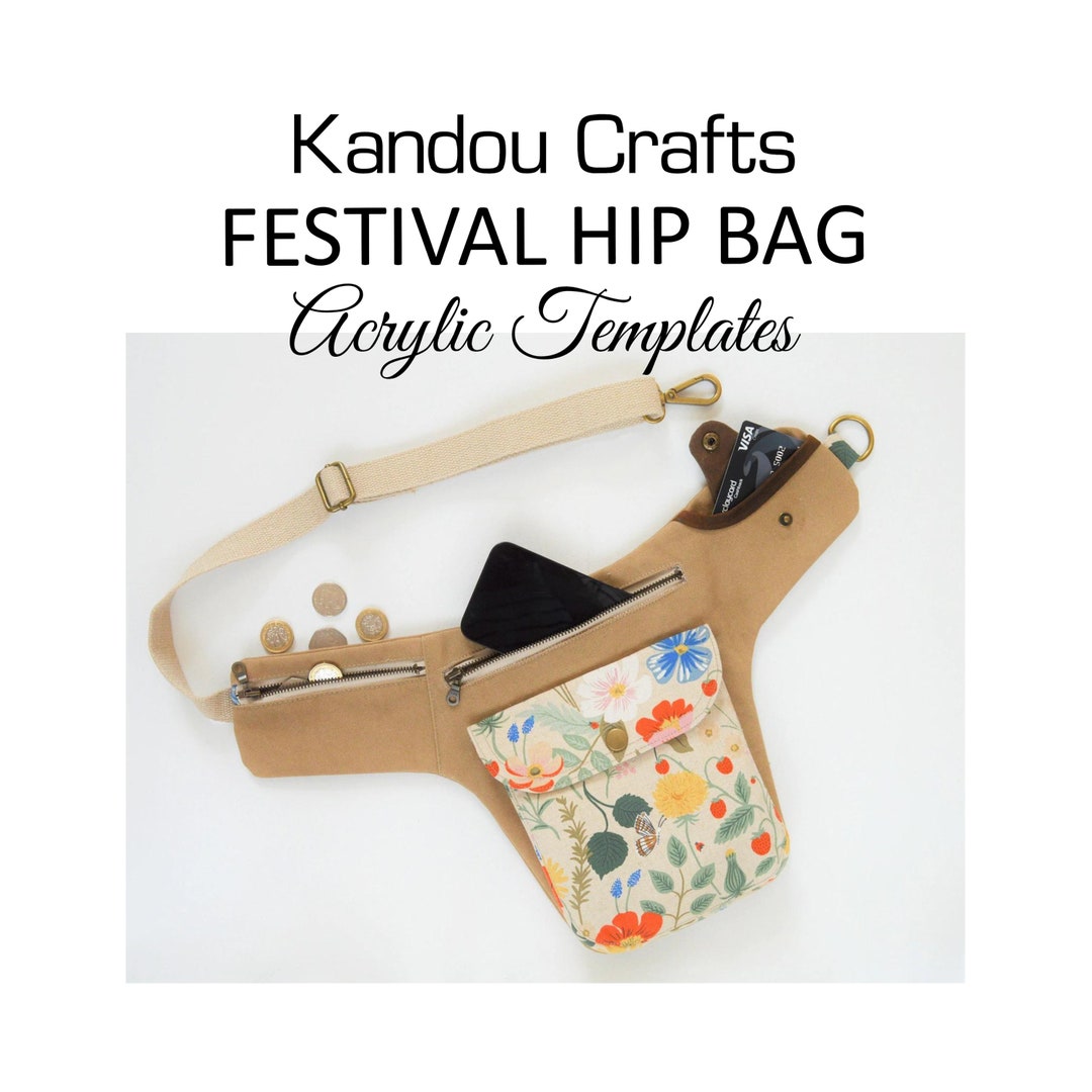 Festival Hip Bag Acrylic Template Set - Kandou Crafts - Etsy