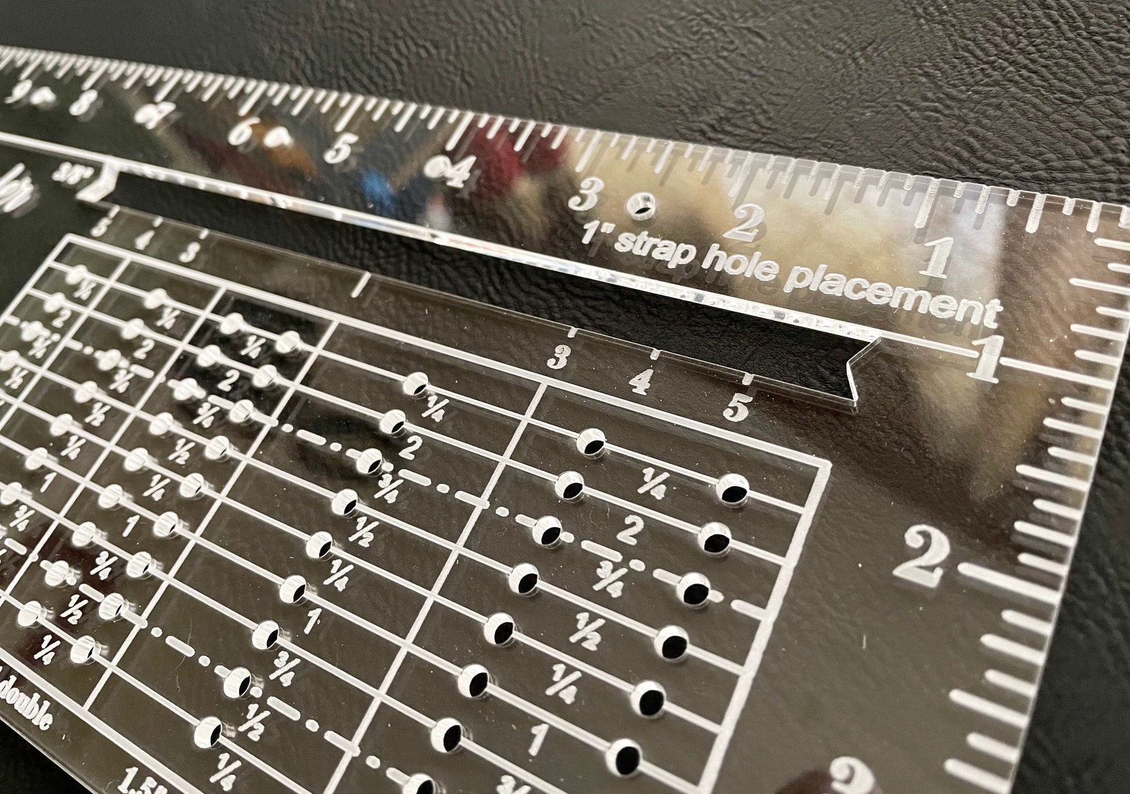 The Almighty Ruler! Corner Cutting, Zipper Guide, Rivet Marking, Multi ...