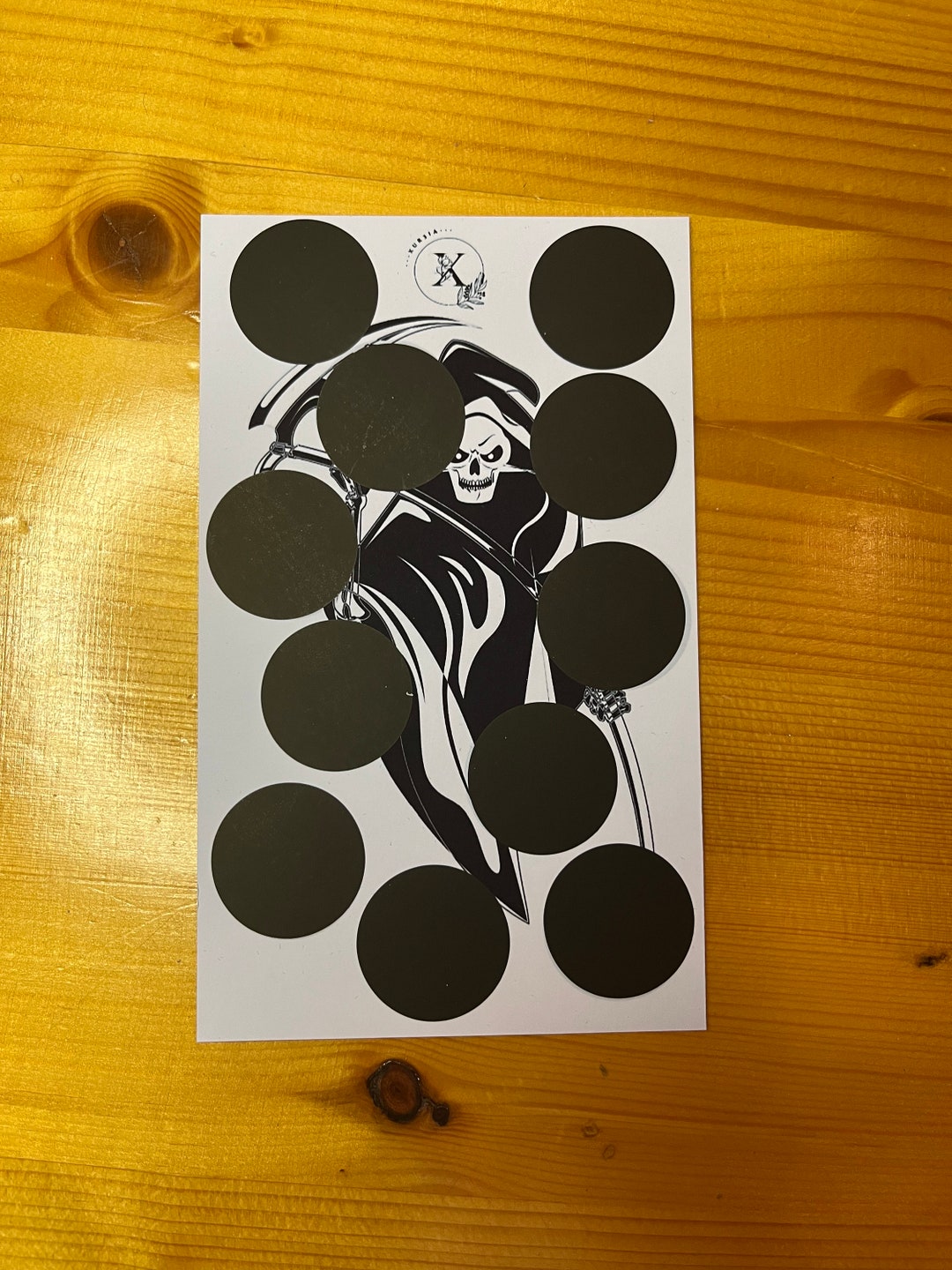 Scratch Saving Challenge Grim Reaper Cover Method for the DIN A6 Binder ...