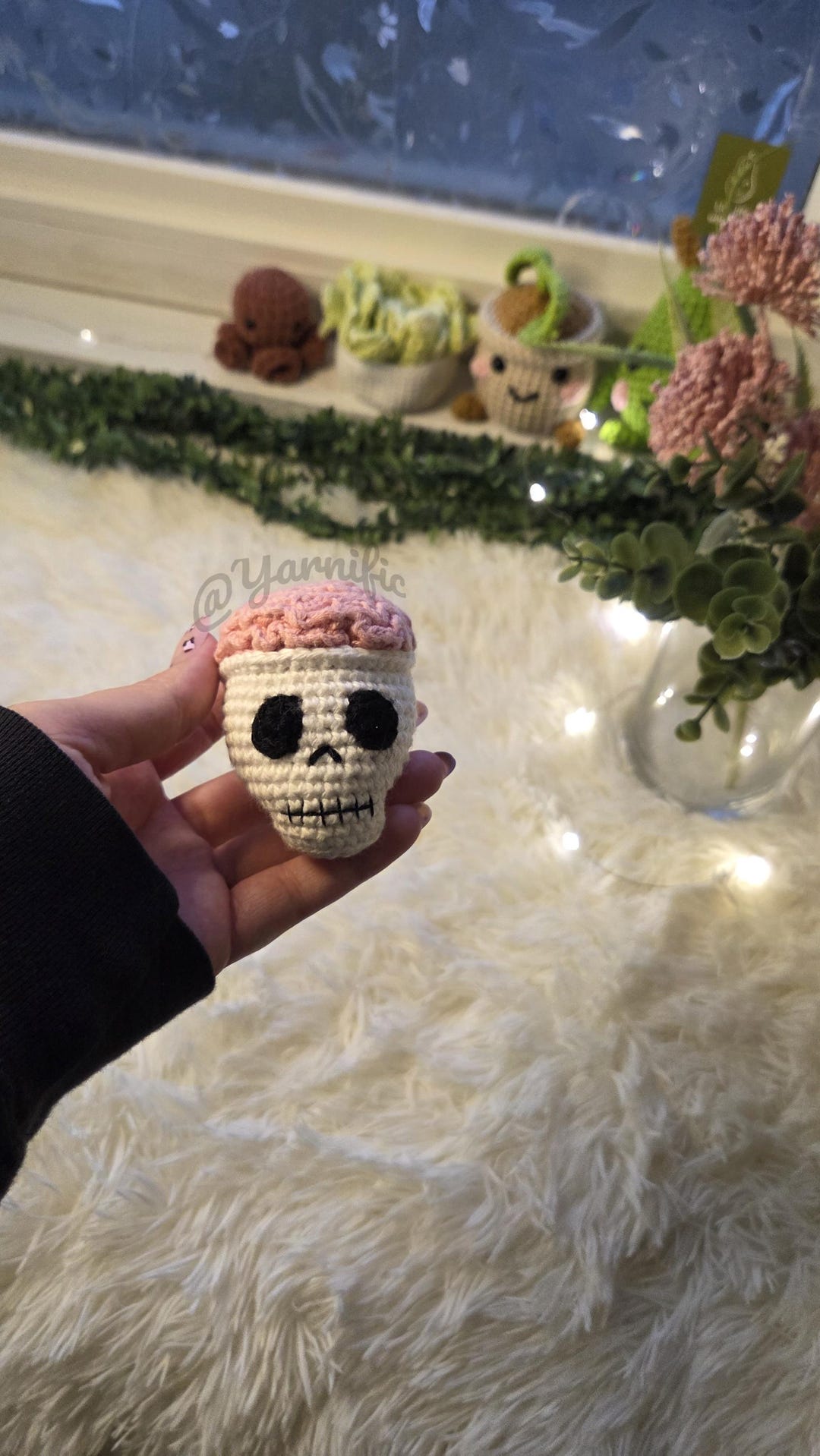 Crochet Skeleton Plushie – Handmade Cute Halloween Decor, Spooky Cute ...