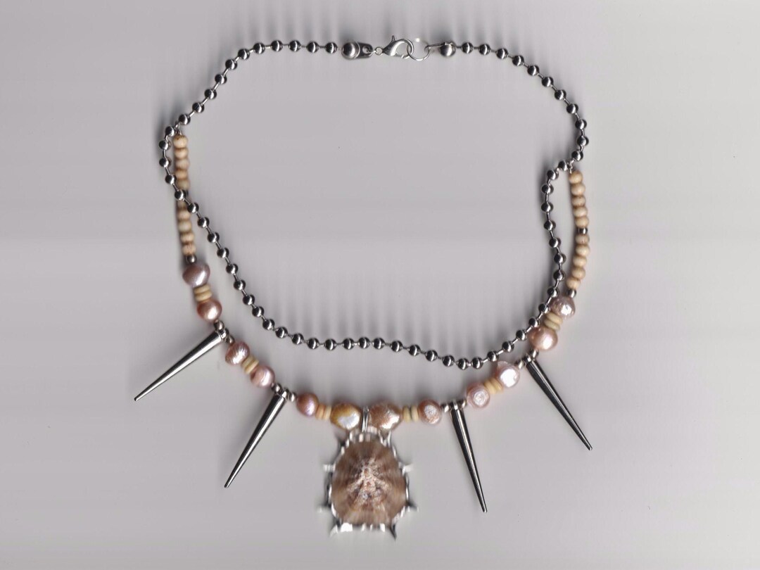 DEEP SEA PUNK Spiky Necklace Handmade Spiky Limpet Barnacle Pendant on ...