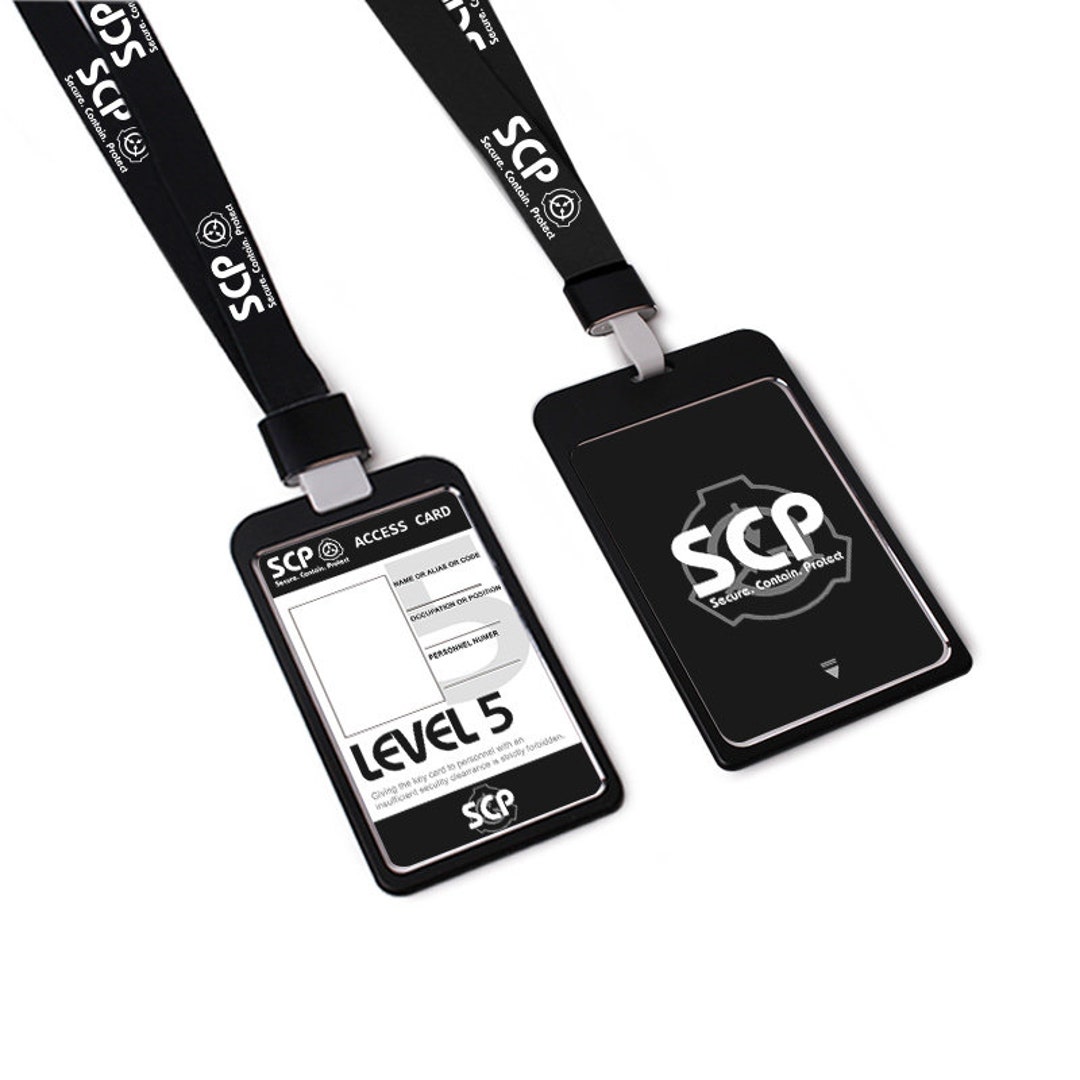 SCP Foundation ID Badge Card Holder With Neck Lanyard Strap - Etsy Canada