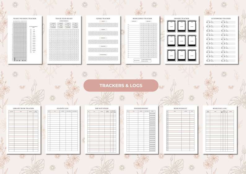 2026 Reading Journal Printable, Book Journal, Book Tracker, Reading ...