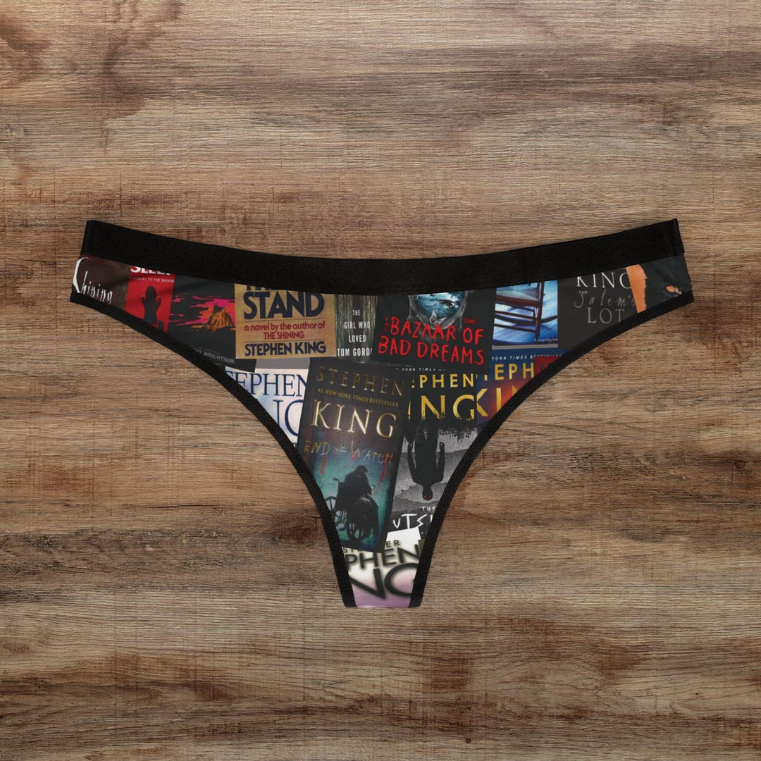 Stephen King Thong Underwear, Book Covers Thongs for Women, Bookish ...