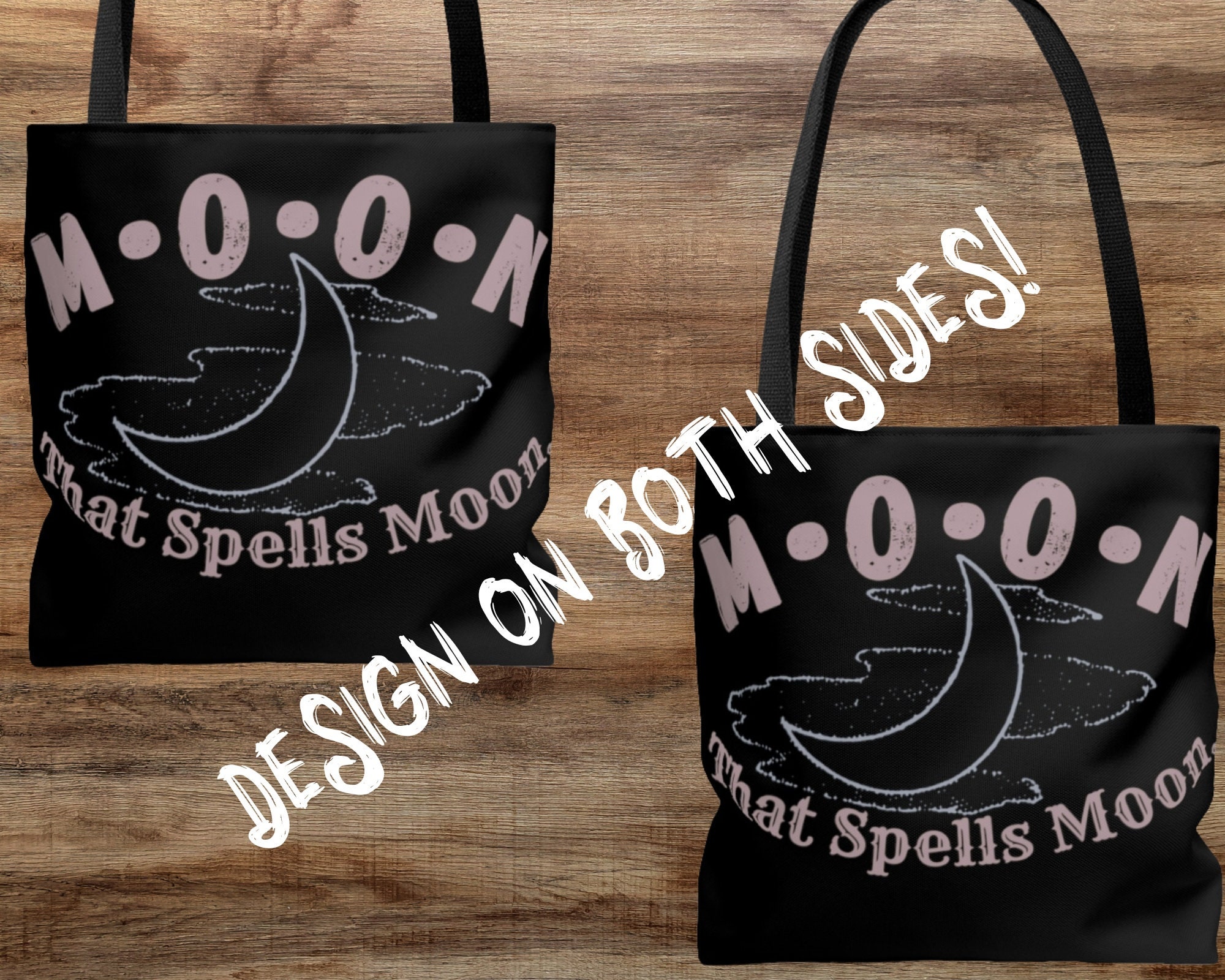 Moon That Spells Moon Tote Bag, Stephen King Fan Gift, Funny Book Bag ...