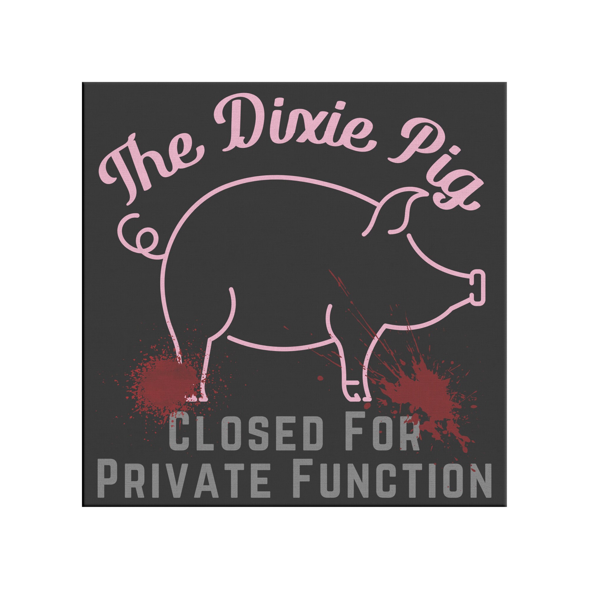 The Dixie Pig Canvas Sign, Stephen King Fan Gift, Dark Tower Kitchen ...