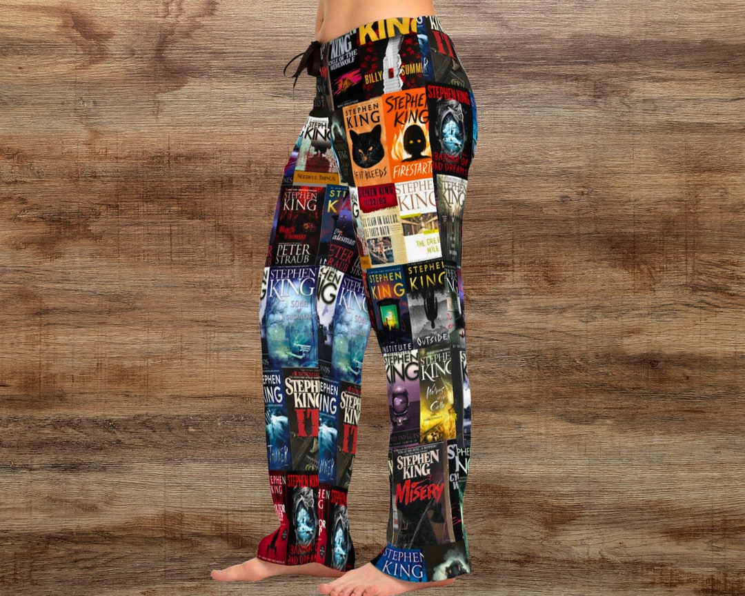 Stephen King Pajama Pants, Women's Pjs With Stephen King Book Covers ...