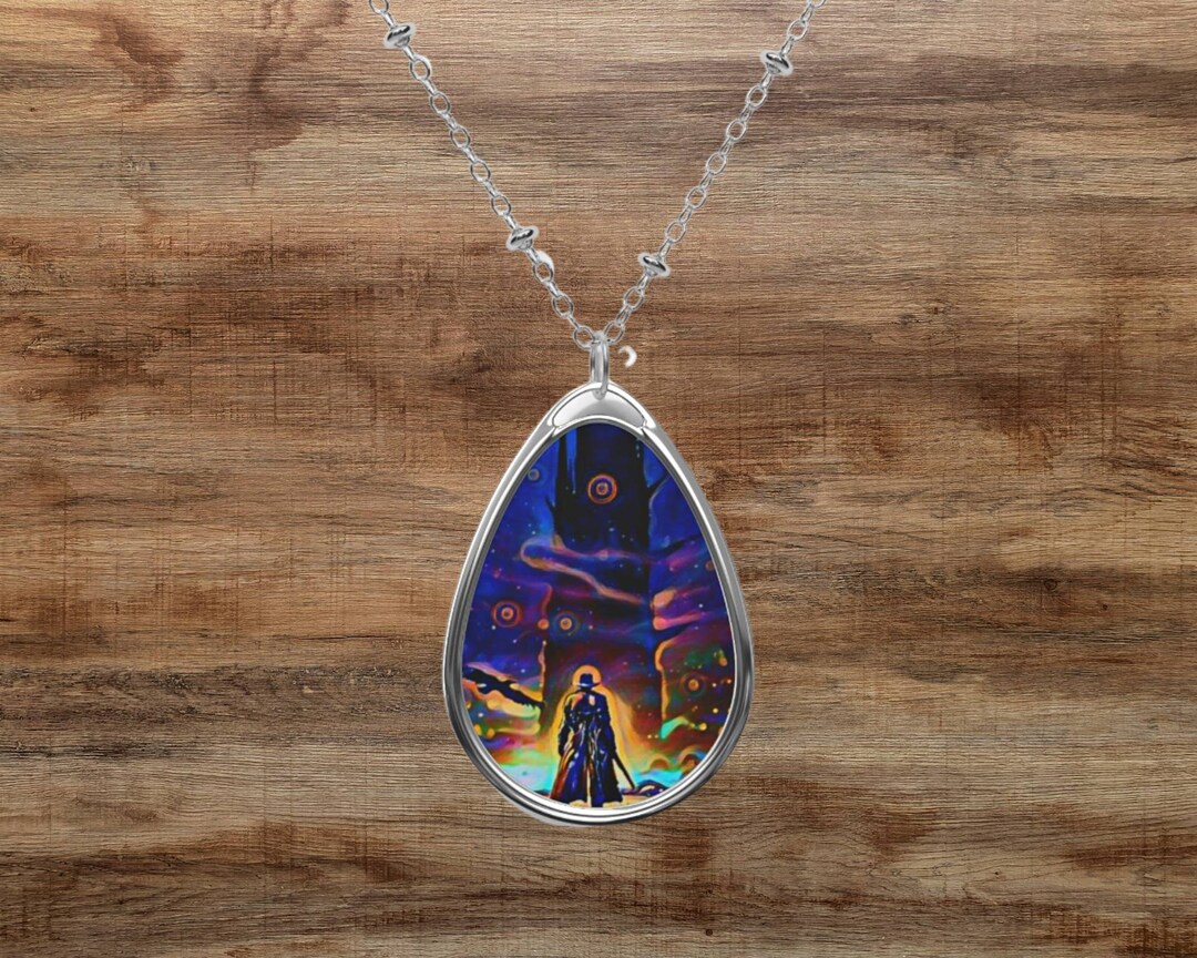 Trippy Dark Tower Necklace, Stephen King Jewelry. - Etsy