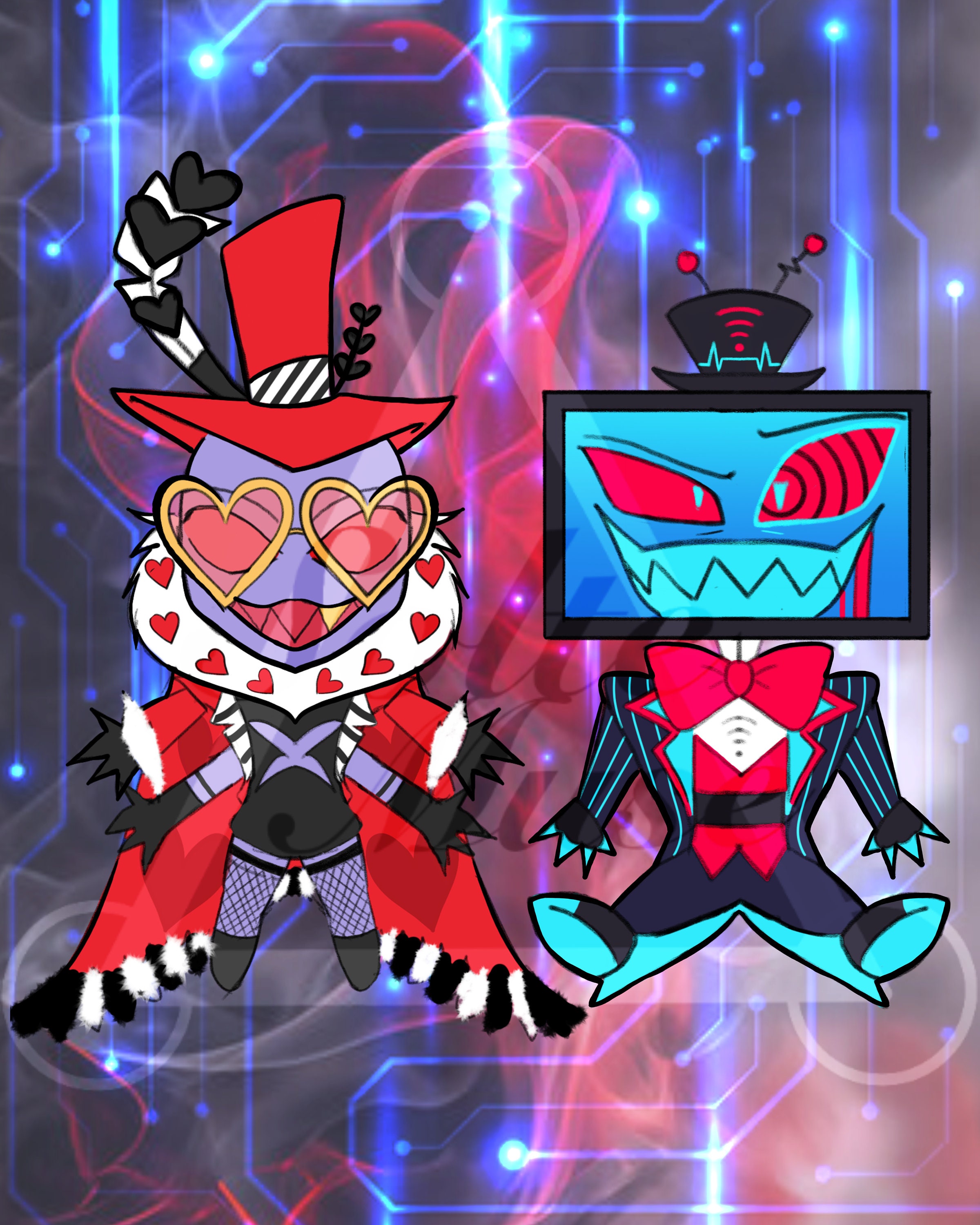 Voxval Hazbin Hotel Vox Valentino Plush - Etsy Canada