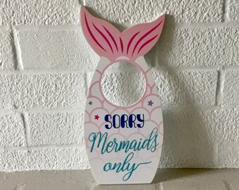 Mermaids Only Sign - Etsy