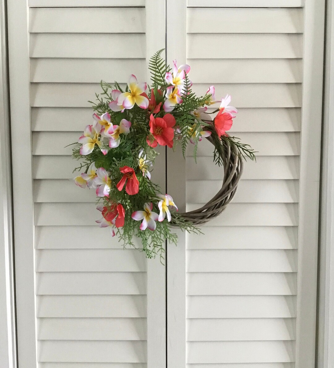 Spring Wreath for Front Door, Front Door Spring Wreath, Bamboo Spring ...