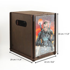 Comic Book Storage With Display Box Store Comics Eco Friendly, Wood Box ...
