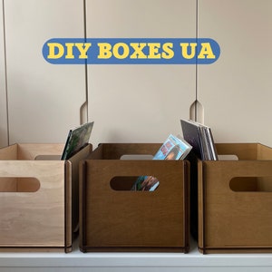 Wooden DIY Storage Box for Everything, DIY Record Storage Box for LPS ...