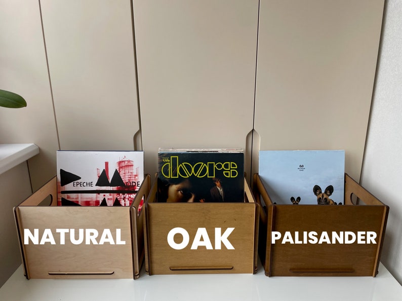 Record Holder Wood Storage Box Record Storage Crate Vinyl - Etsy