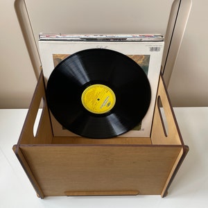 Wooden DIY Storage Box for Everything, DIY Record Storage Box for LPS ...