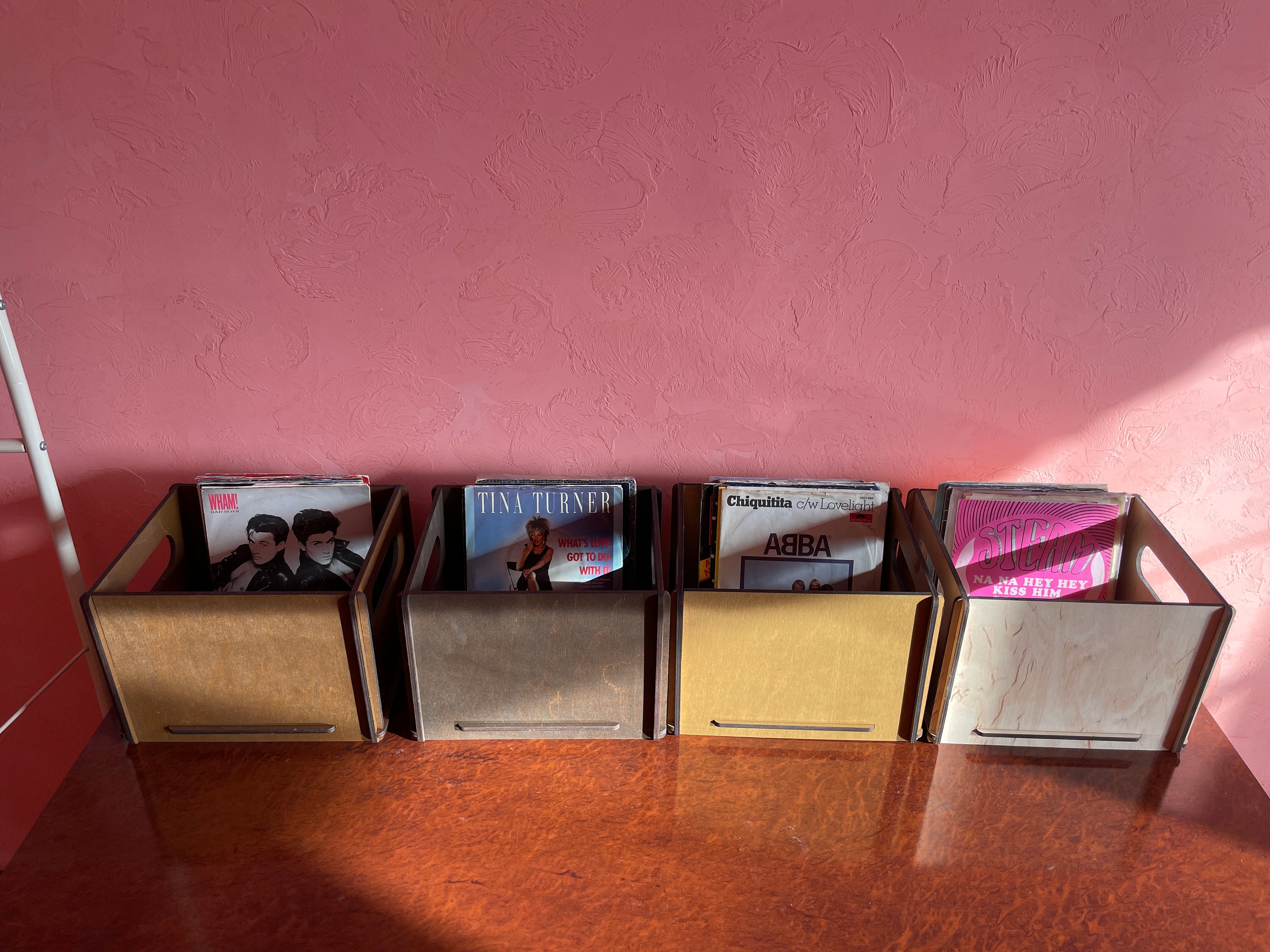 Record Storage Crate Vinyl Record Organizer Wood Storage Box | Etsy