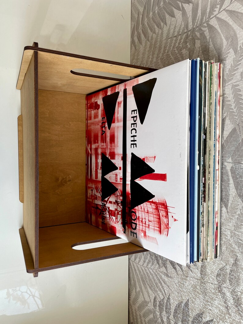 Record Holder Wood Storage Box Record Storage Crate Vinyl - Etsy
