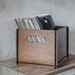 Record Storage Crate Vinyl Record Organizer Wood Storage Box - Etsy