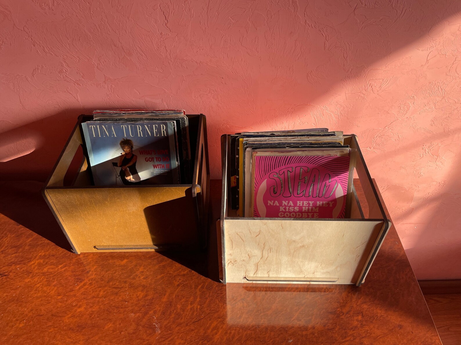 Record Storage Crate Vinyl Record Organizer Wood Storage Box | Etsy
