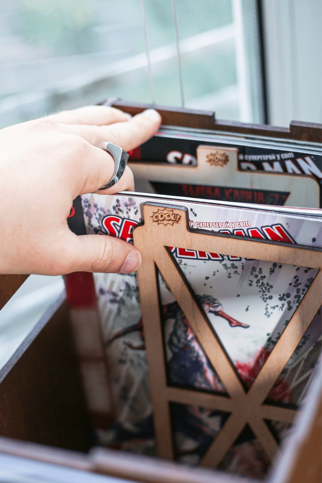 Wooden Comic Book Box Dividers - Set of Four - Etsy