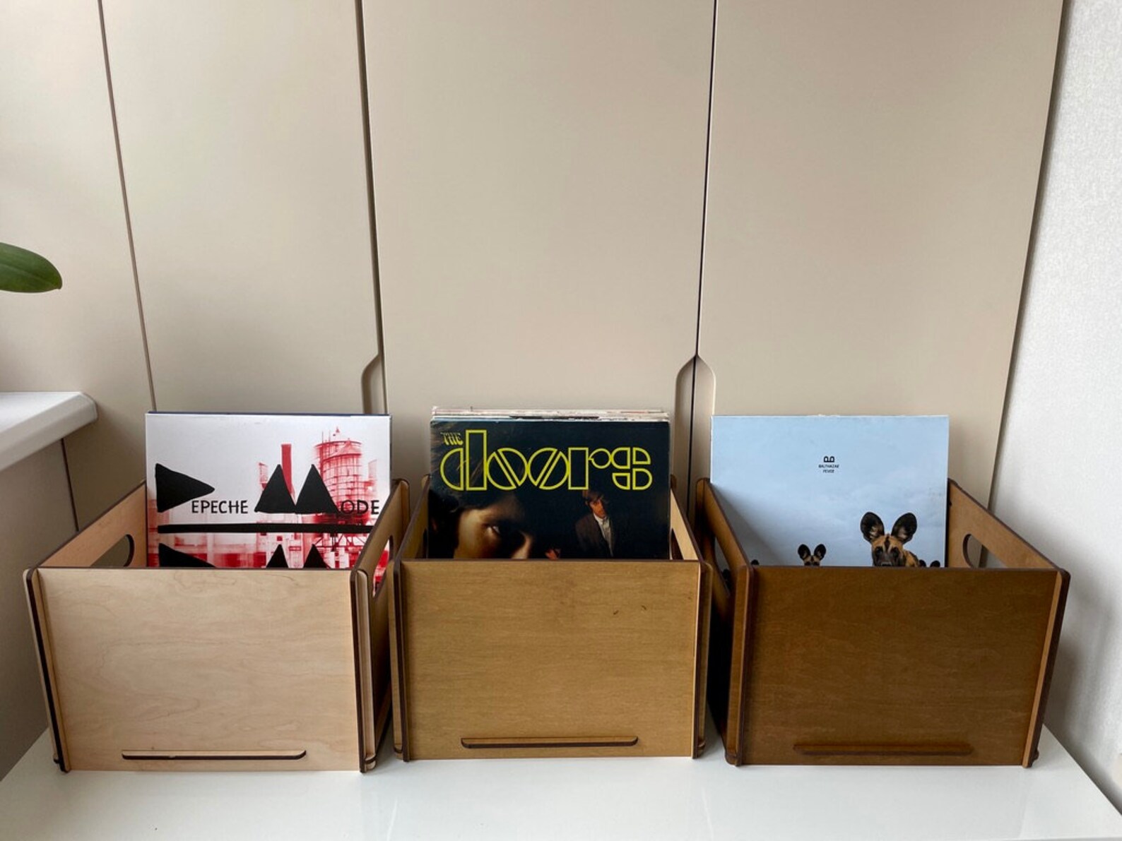 Record Storage Crate Vinyl Record Organizer Wood Storage Box | Etsy