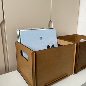 Wooden DIY Storage Box for Everything, DIY Record Storage Box for LPS ...