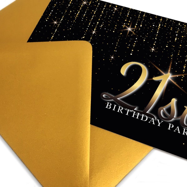21st Birthday Invitations - Etsy UK