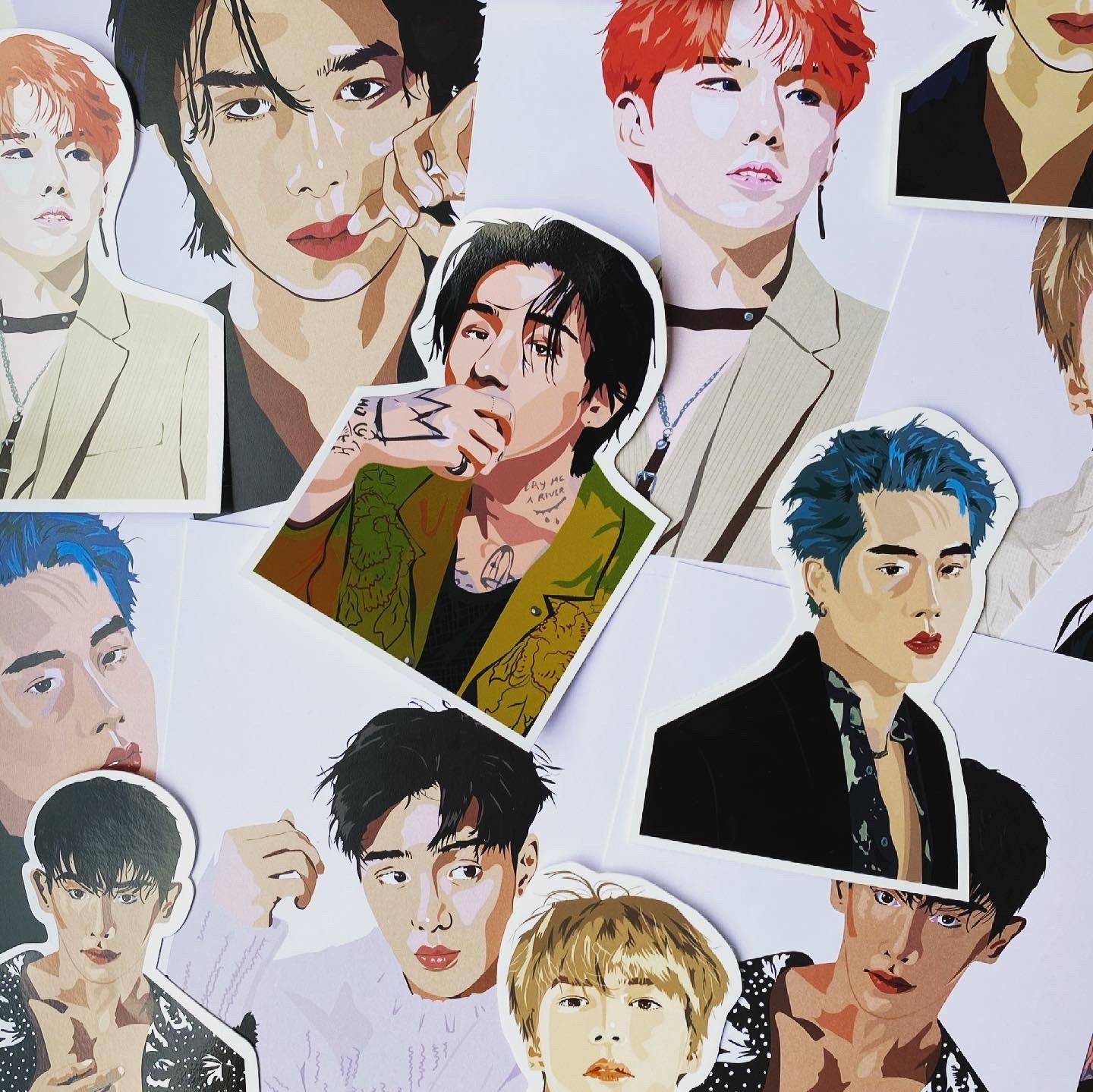 MONSTA X STICKERS Wonho Shownu Jooheon Minhyuk I.M - Etsy