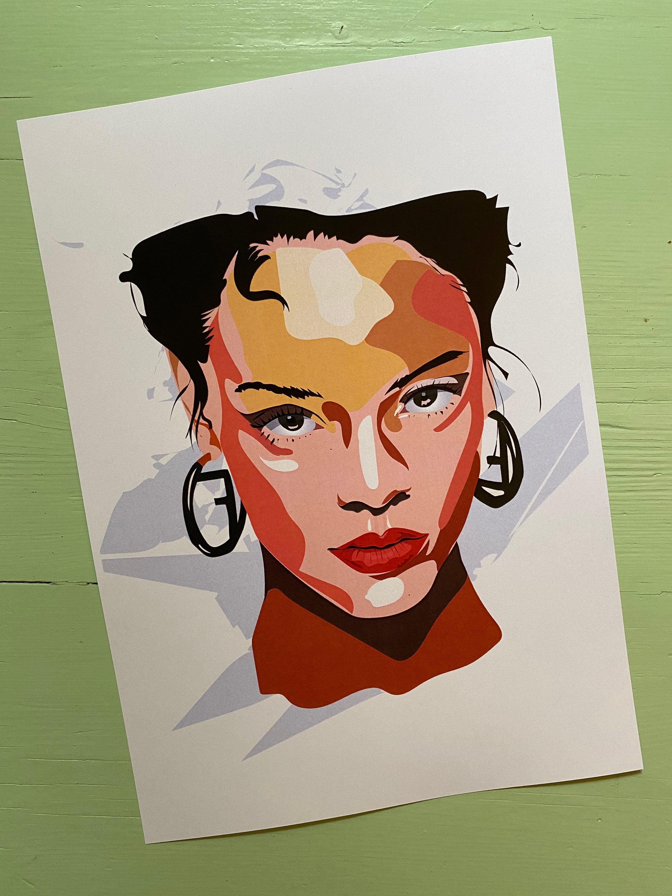 Rihanna Art Print Badgalriri, Fan Art, Illustration, Digital Art ...