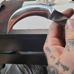 Handforged Railroad Spike Karambit - Etsy