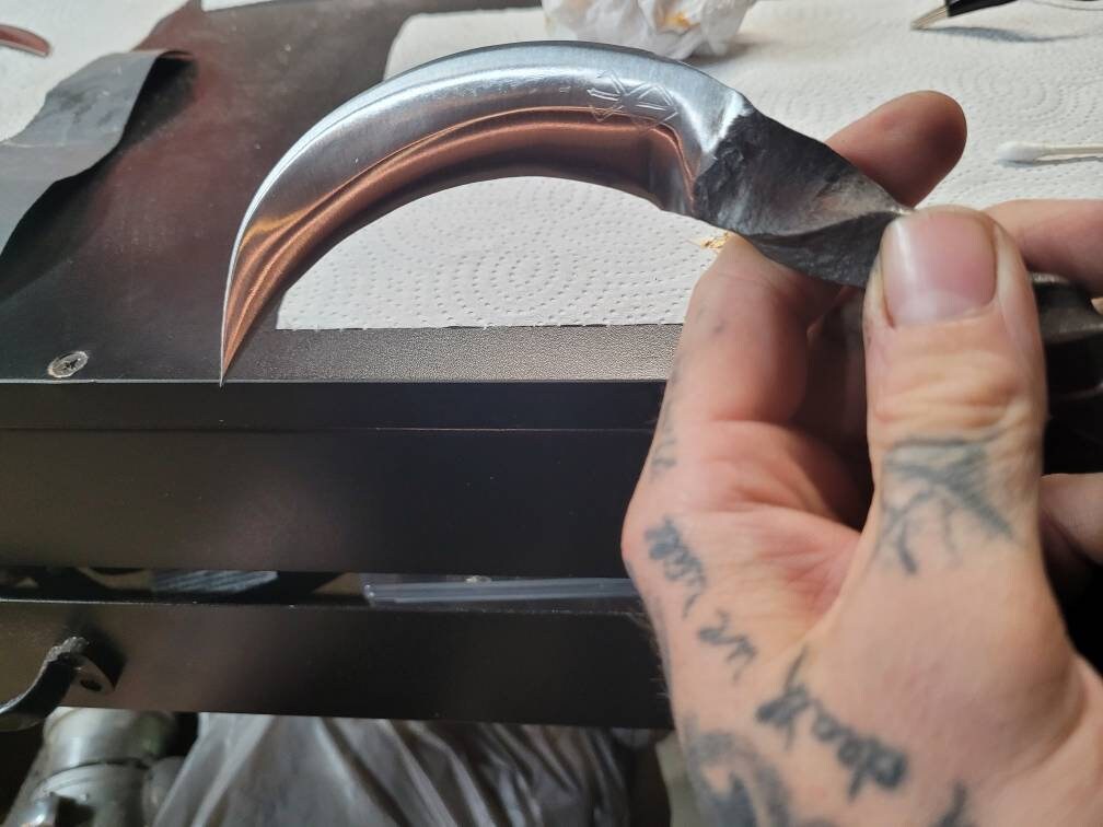 Handforged Railroad Spike Karambit - Etsy