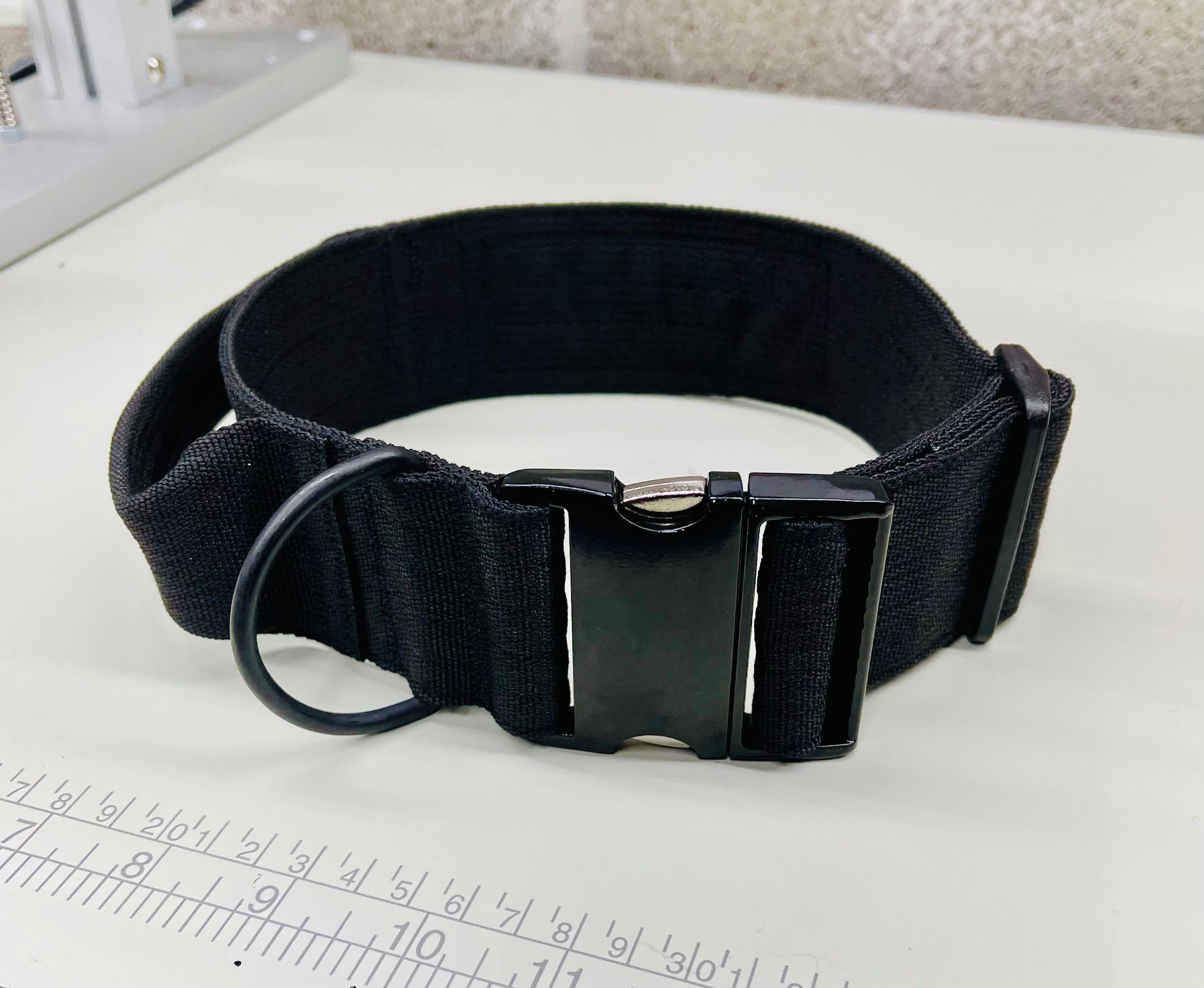 Tactical 2 wide Dog Collar with Handle Personalized | Etsy