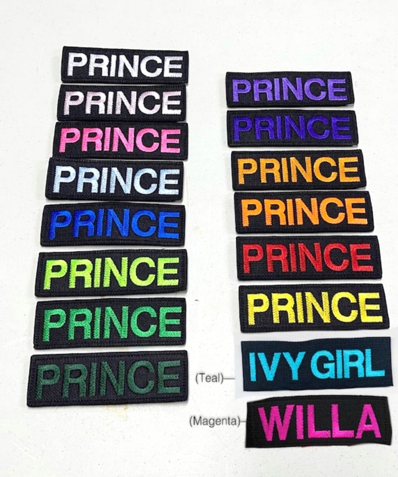 Custom 1.5 Patches Embroidered Both Name and Phone Number - Etsy