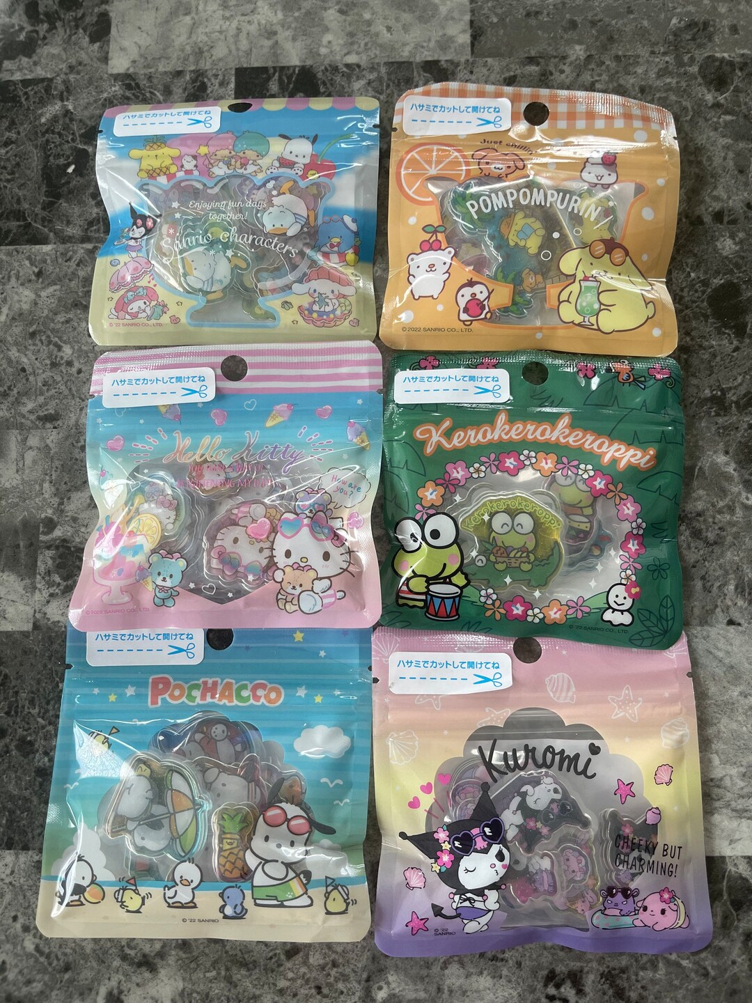 Cute Kawaii Summer Puffy Flake Stickers From Japan 32 Pieces - Etsy