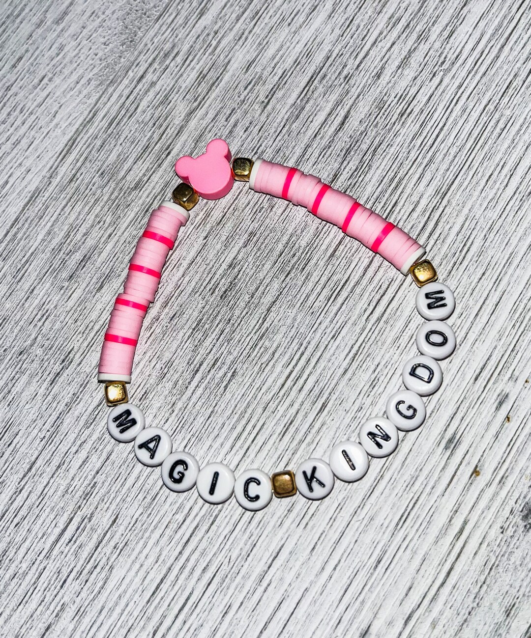 Handmade Stackable Beaded Bracelets Theme Park Bracelets Magic Kingdom ...