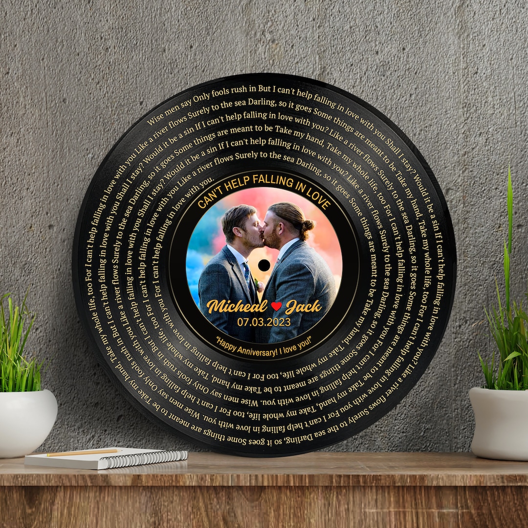 Personalized Wedding Gift for LGBT Gay Couple, Unique Groom and Groom ...