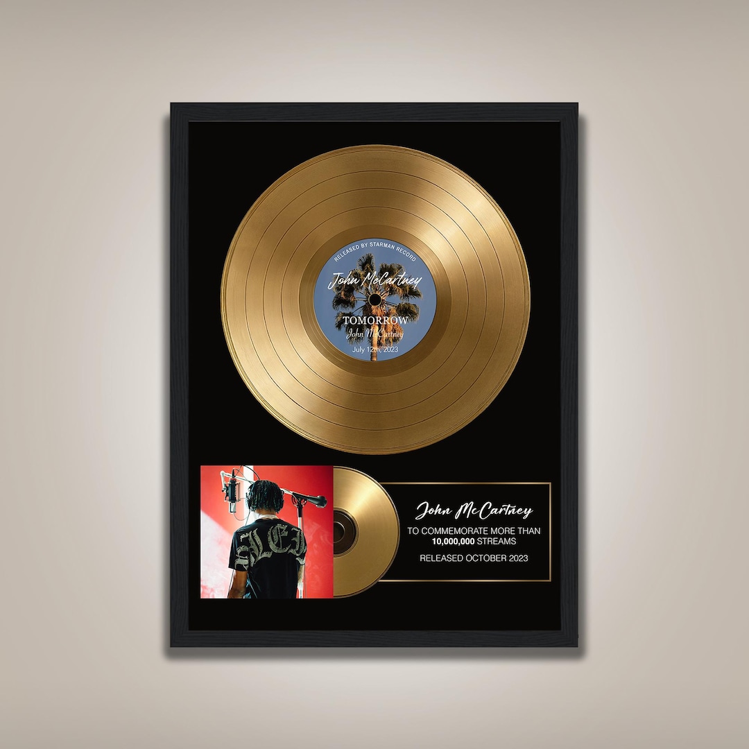 Personalized Music Award Plaque, Custom Plaque, Music Award, Frame ...