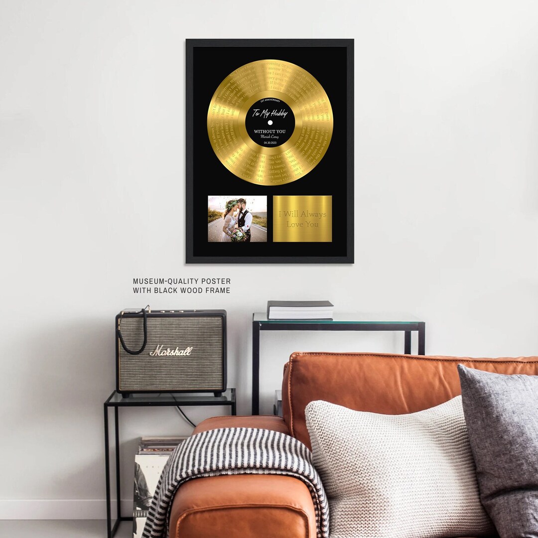 Personalized Music Plaque, Custom Plaque, Music Award, Frame Award ...