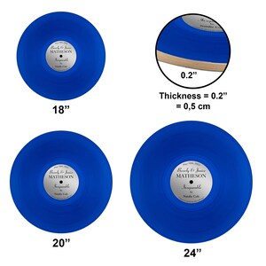 Personalized Wedding Guest Book Alternative - Custom Blue Record With ...